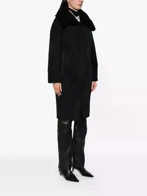 ROMEO GIGLI 1990s Shearling Collar Coat