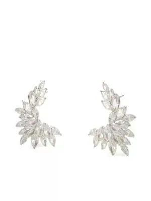 SELF-PORTRAIT Crystal Cuff Earrings