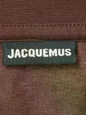 Jacquemus Tie-front Crop T-shirt - Brown