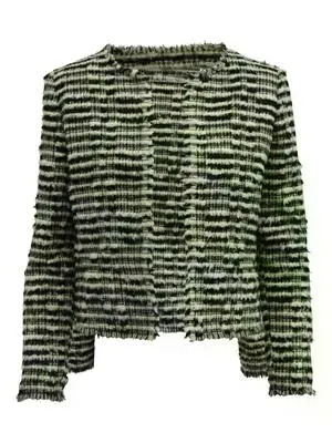 IRO PARIS And White Textured Tweed Jacket