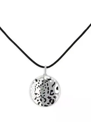 Cartier 18kt White Gold Panthère Pendant Necklace With Tsavorite Gemstone - Silver