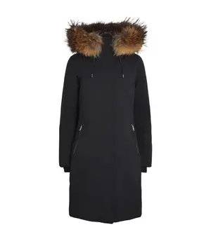 Mackage Down-filled Nordic Tech Coat With Fox Fur Trim