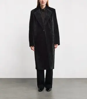 TOTEME Shearling Trench Coat