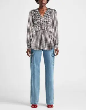 Moschino Viscose And Silk Peplum Top