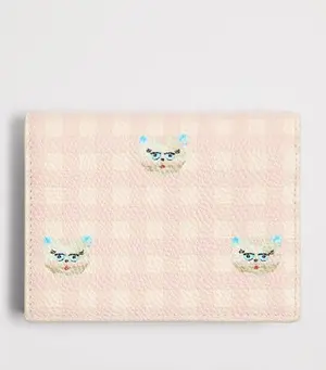 Valentino Garavani Leather Le Chat De La Maison Wallet