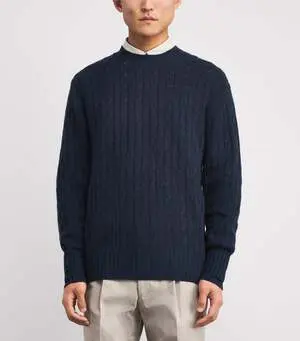 N.peal Organic Cashmere Cable-knit Thames Sweater