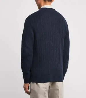 N.peal Organic Cashmere Cable-knit Thames Sweater