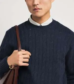 N.peal Organic Cashmere Cable-knit Thames Sweater