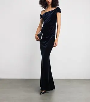 Talbot Runhof Velvet Donavan Maxi Dress