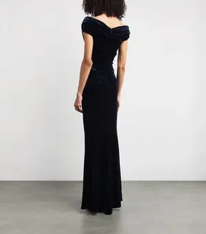 Talbot Runhof Velvet Donavan Maxi Dress