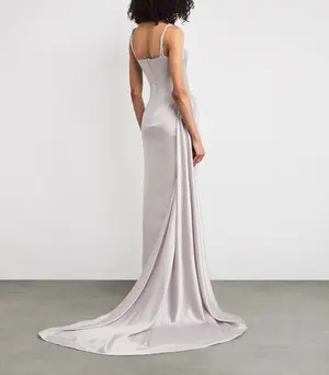 GAURAV GUPTA Stretch-silk Crystal-embellished Gown