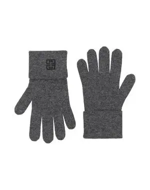 Givenchy Knitted Wool And Cashmere Gloves - Grey