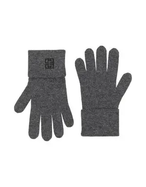 Givenchy Knitted Wool And Cashmere Gloves - Grey