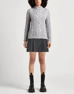 Sandro Mini Skirt In Pinstriped Cool Wool