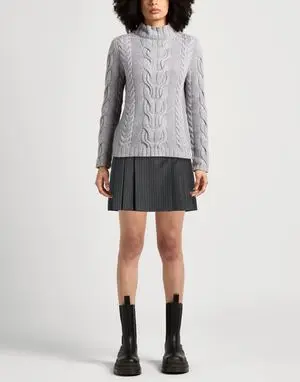 Sandro Mini Skirt In Pinstriped Cool Wool