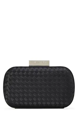 Bottega Veneta Intrecciato Satin Clasp Handle Clutch
