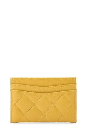 Chanel Quilted Caviar Card Holder