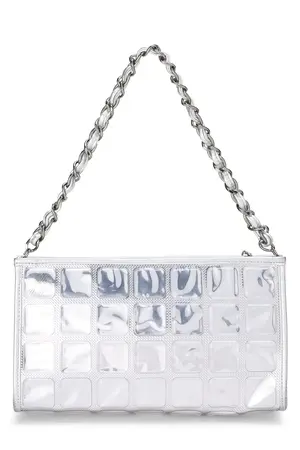 Chanel Metallic Quilted Leather Ice Cube Pochette