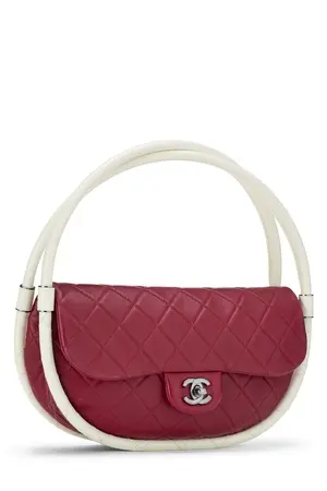Chanel Lambskin Hula Hoop Bag - Red