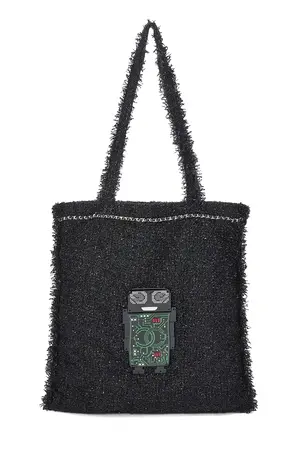 Chanel Tweed Robot Shopping Tote
