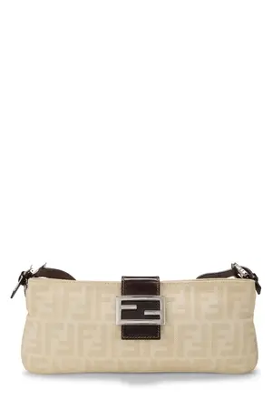 Fendi Zucca Canvas Shoulder Bag