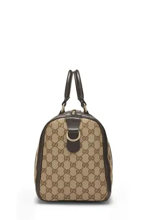 Gucci Original Gg Vintage Web Boston Bag - Brown