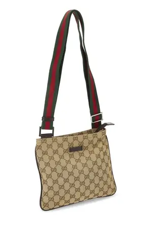 Gucci Original Gg Web Messenger - Beige