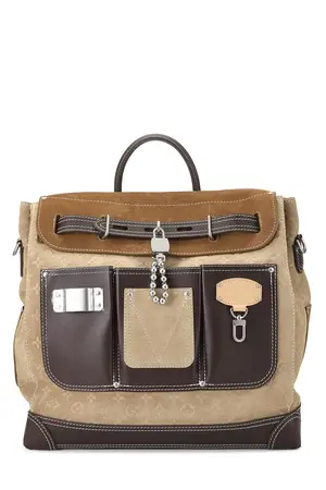 LOUIS VUITTON Monogram Suede Steamer 40