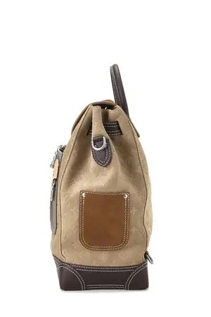 LOUIS VUITTON Monogram Suede Steamer 40