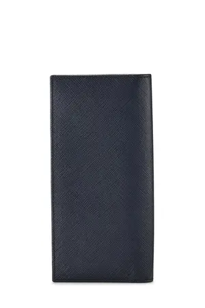 Prada Saffiano Long Wallet - Navy