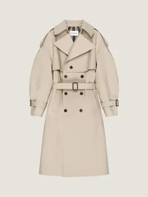 Givenchy Couture Seam Cotton Trench Coat