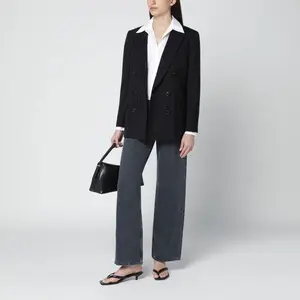 VITOVI Pinstripe Lurex Double-breasted Jacket