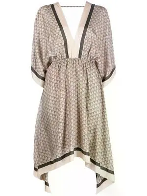 Brunello Cucinelli Geometric-print Mini Dress