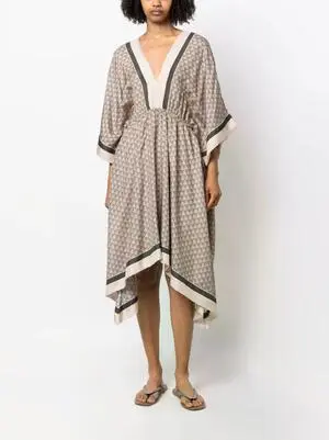 Brunello Cucinelli Geometric-print Mini Dress
