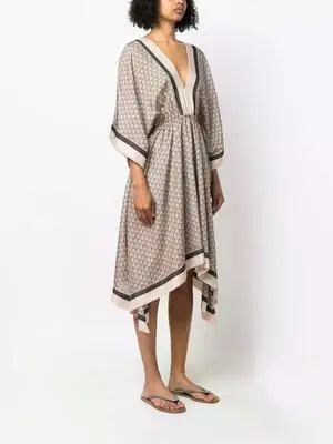 Brunello Cucinelli Geometric-print Mini Dress