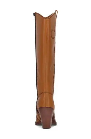 Frye Corinne Knee High Western Boot - Caramel