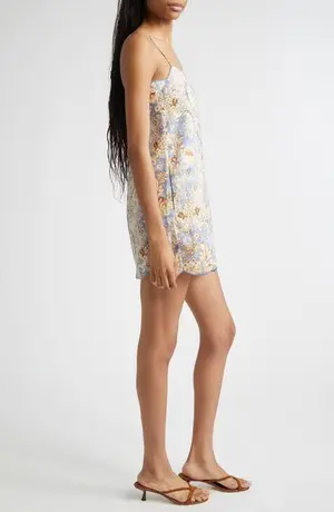 Zimmermann Daylight Scalloped Linen Minidress - Damask Denim