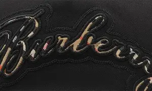 Burberry Script Gabardine Adjustable Baseball Cap