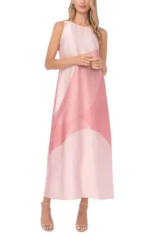 Vince Camuto Crewneck Sleeveless Maxi Dress