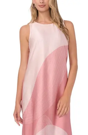 Vince Camuto Crewneck Sleeveless Maxi Dress