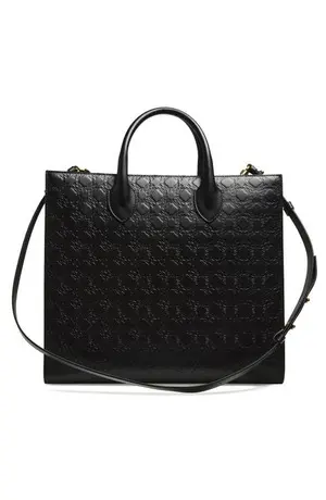 Amiri Small Quad Debossed Leather Tote