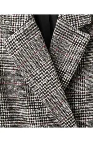Mango Longline Tweed Coat