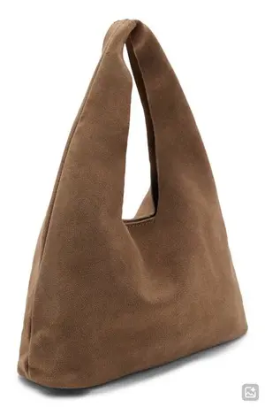 Mango Mini Suede Shoulder Bag