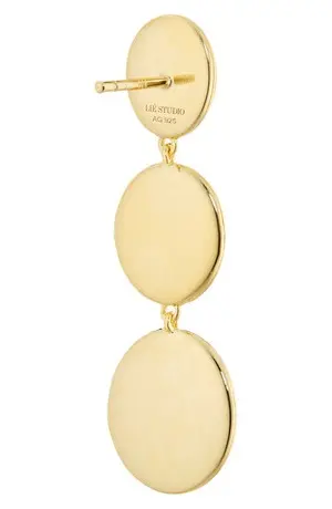 Lié Studio The Ruby Drop Earrings - Gold
