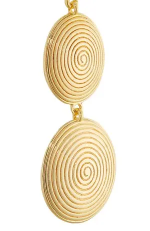 Lié Studio The Ruby Drop Earrings - Gold