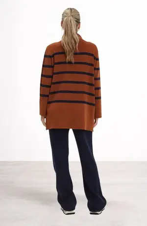 NOM MATERNITY Sarabeth Maternity & Nursing Striped Sweater