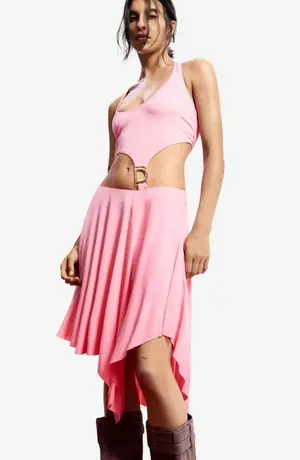 Desigual Cutout Halter Dress