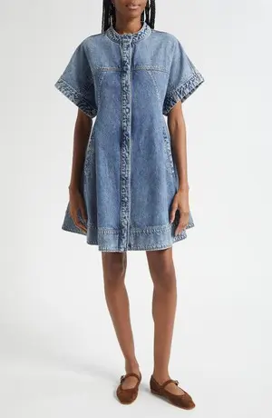 3.1 Phillip Lim Cotton Denim A-line Dress
