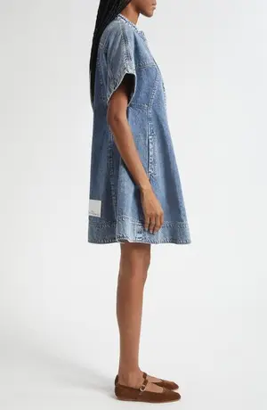 3.1 Phillip Lim Cotton Denim A-line Dress