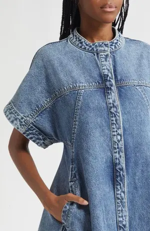 3.1 Phillip Lim Cotton Denim A-line Dress